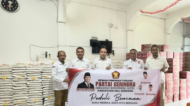 Gerindra Deli Serdang Bagikan Bantuan Tambahan Korban Banjir Berupa ...